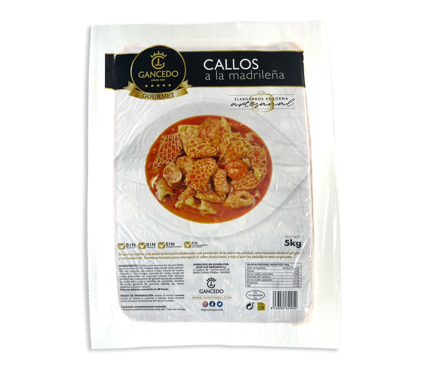 Callos a la madrileña 5kg – Gancedo